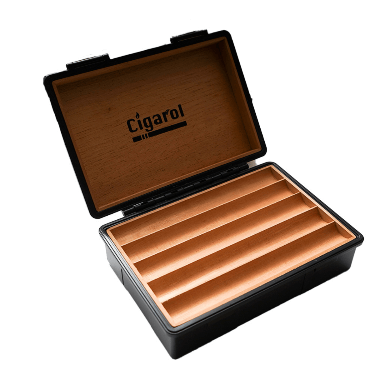 Humidor de Viaje Negro para 10 Habanos Cigarol – La Casa del Habano CDMX